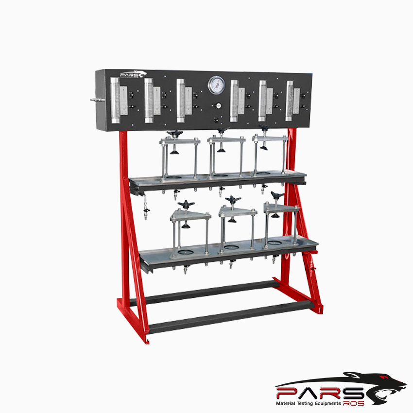 Water impermeability Tester with 6 Unit | Parsros Material Testing ...