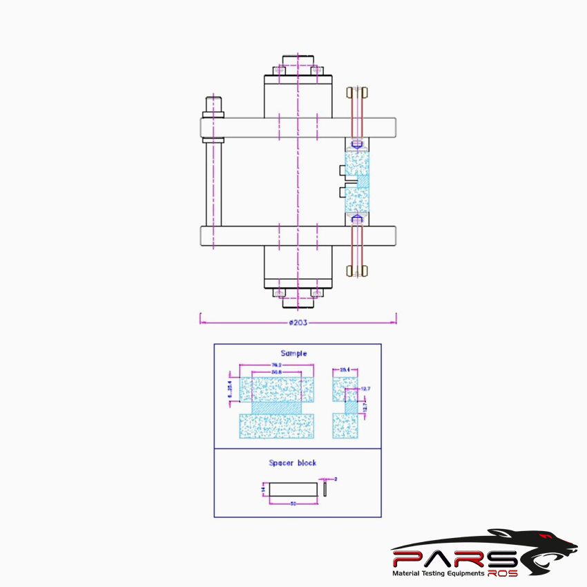 ASTM C719 Test Fixture | Parsros Material Testing Equipments