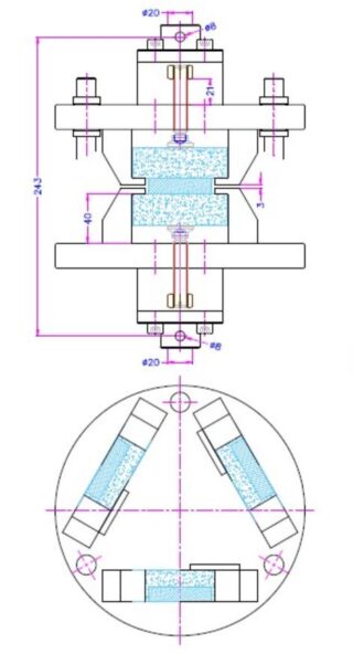 ASTM C719 Test Fixture | Parsros Material Testing Equipments
