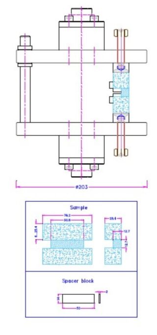 ASTM C719 Test Fixture | Parsros Material Testing Equipments