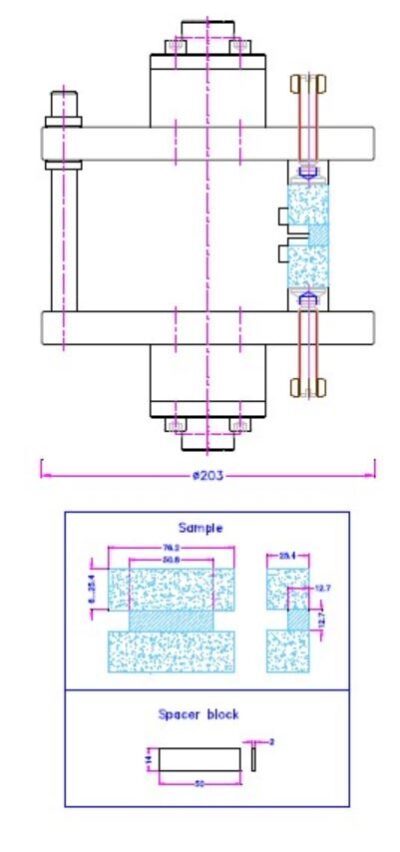 ASTM C719 Test Fixture | Parsros Material Testing Equipments
