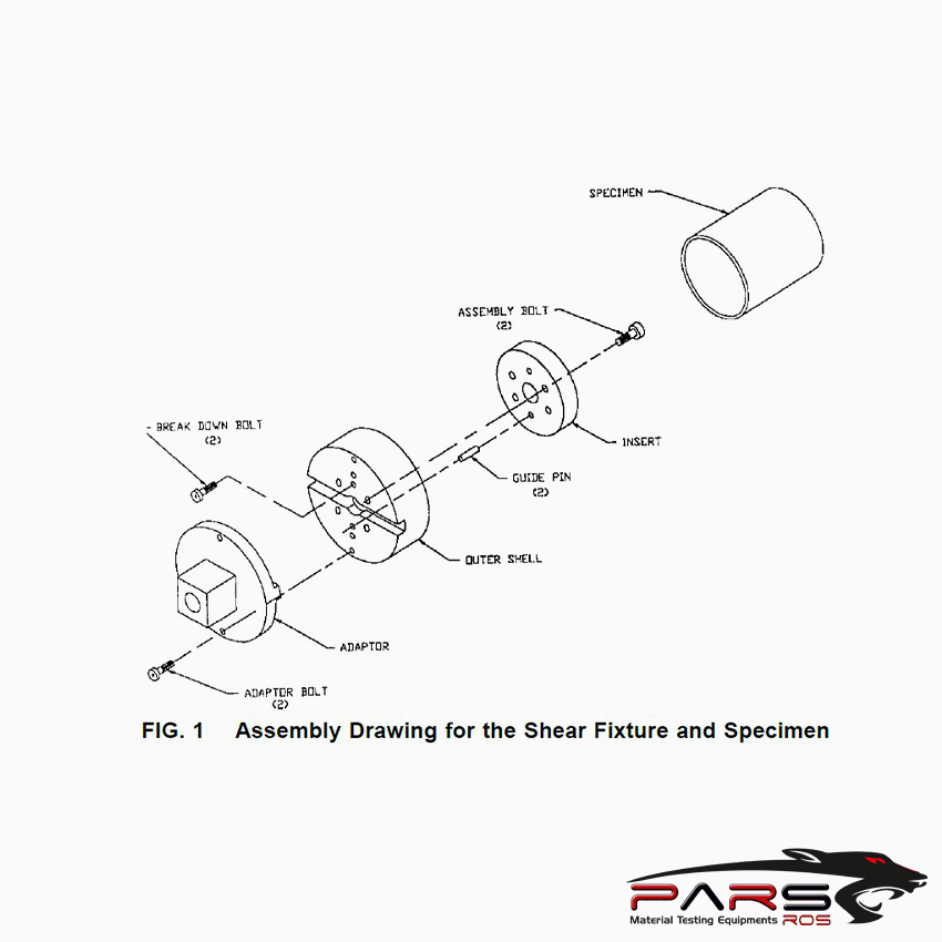 ASTM D5448 Test Fikstürü | ParsRos Malzeme Test Cihazları