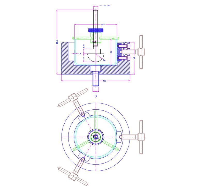 ASTM D5801 Test Fixture | Parsros Material Testing Equipments