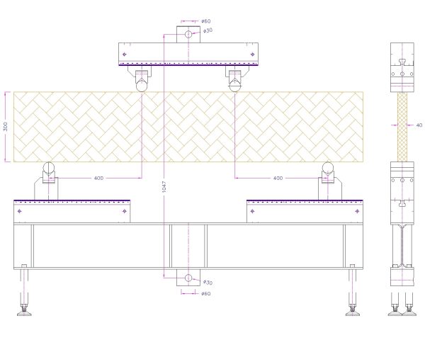 ASTM D6109 Test Fixture | Parsros Material Testing Equipments