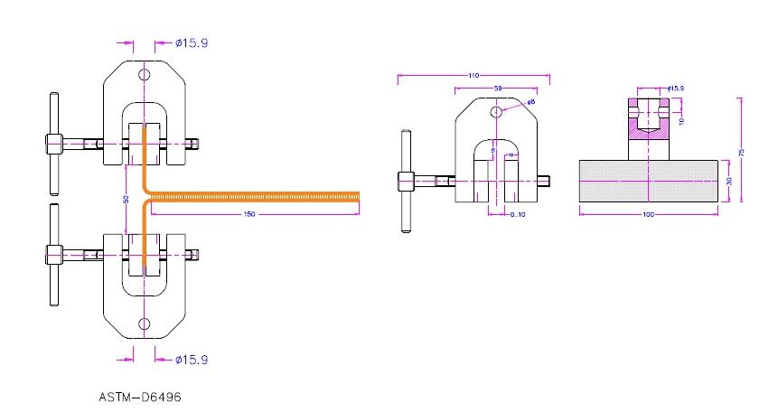 ASTM D6496 Test Fixture | Parsros Material Testing Equipments
