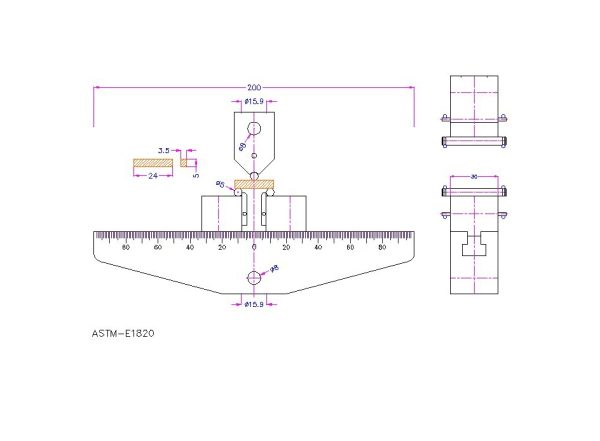 ASTM E1820 Test Fixture | Parsros Material Testing Equipments